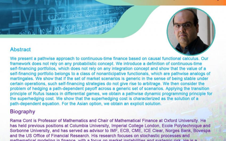 Department of Mathematics - CUHK Distinguished Lectures in quantitative Finance - A Model-free ...